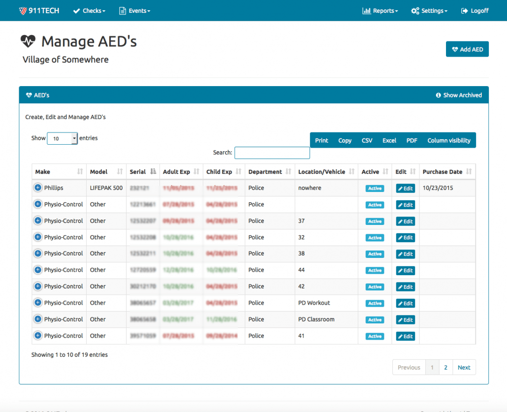AED Management & Inspection – 911Tech