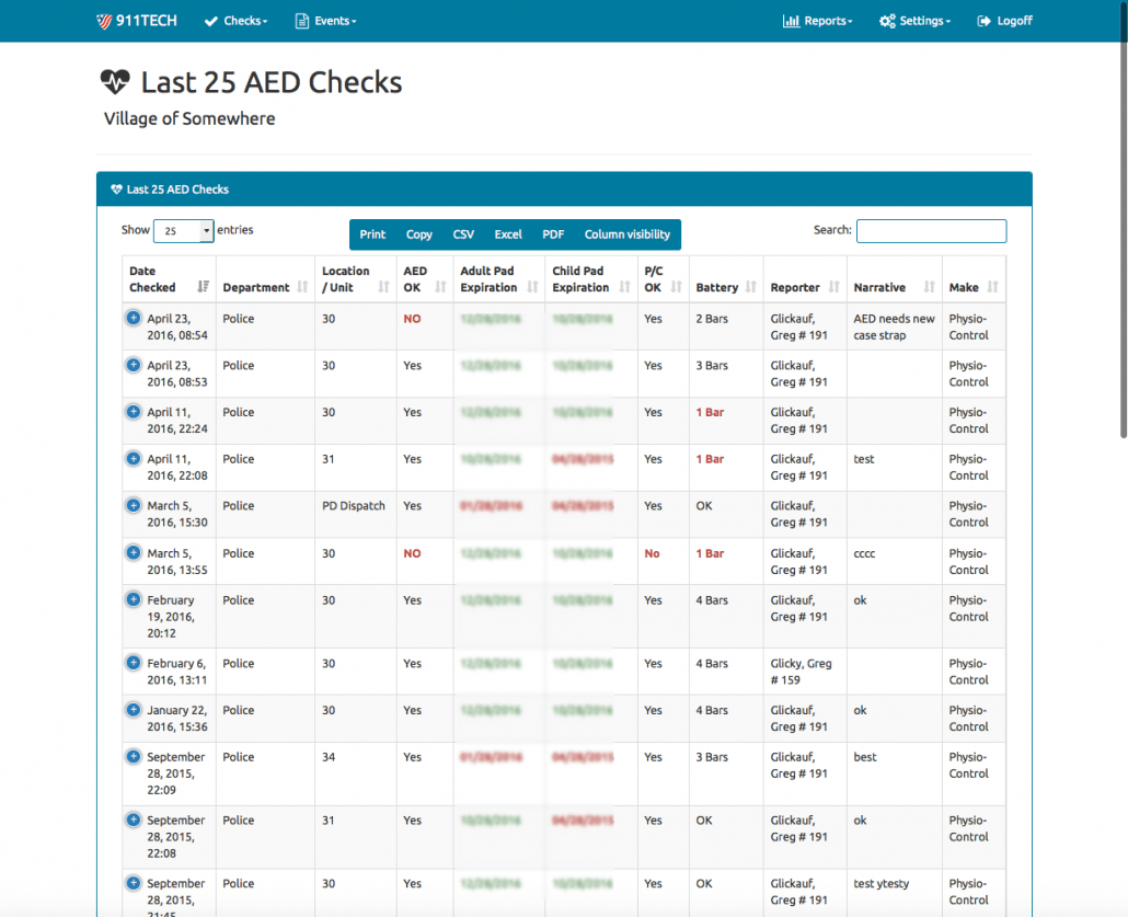 AED Management & Inspection - 911Tech